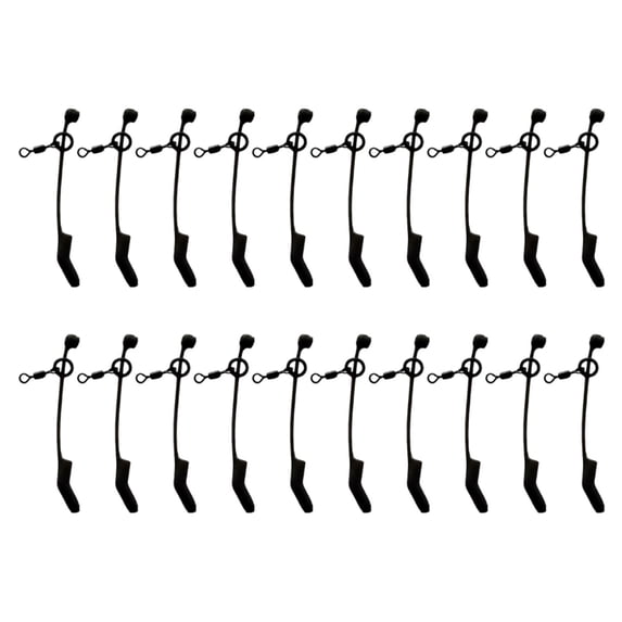 20pcs Silicone Fish Hook Sleeve Anti Entanglement D Rigs Aligners ...