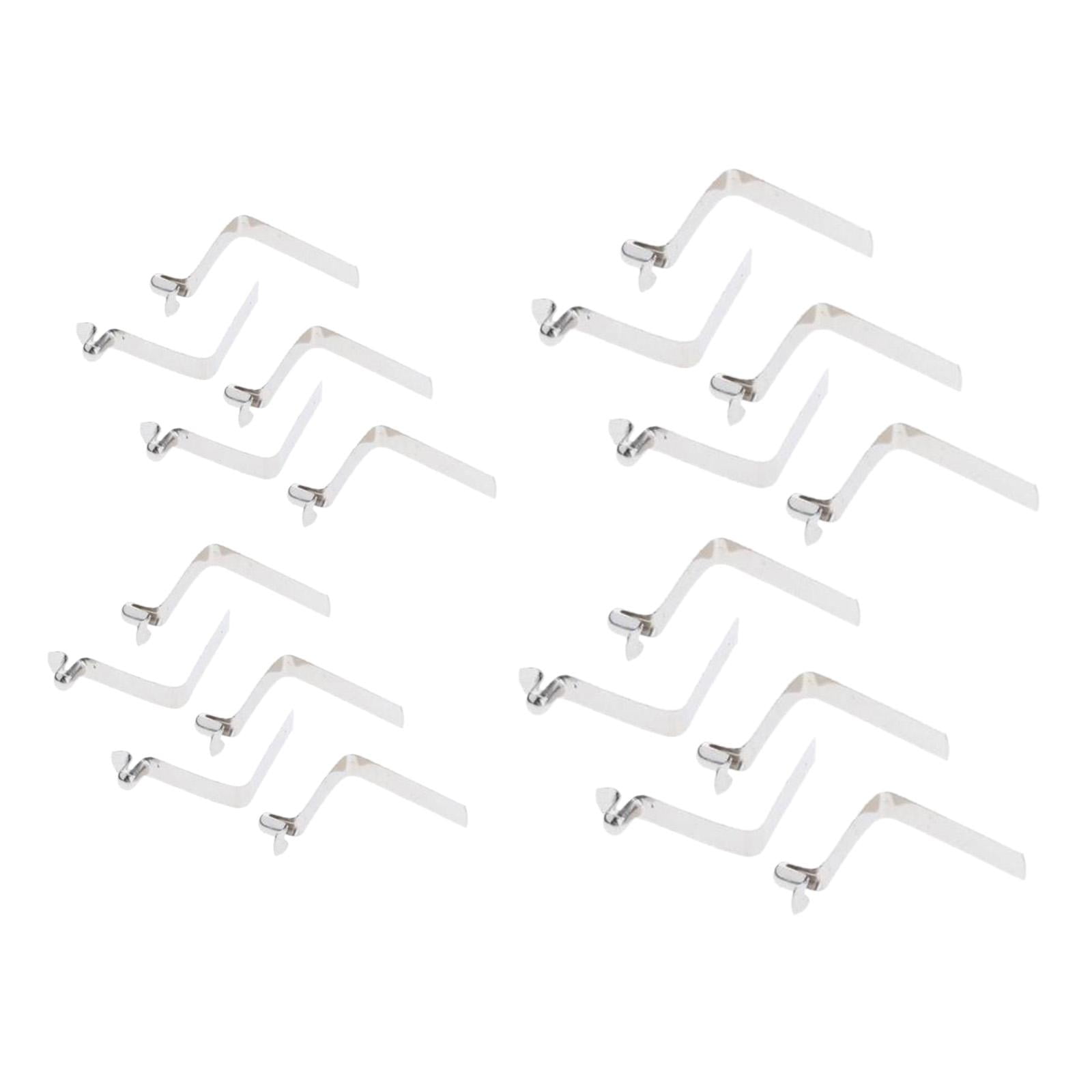 20pcs Spring Snap Clip Tent Pole Push Button Stainless Steel Single Pin ...