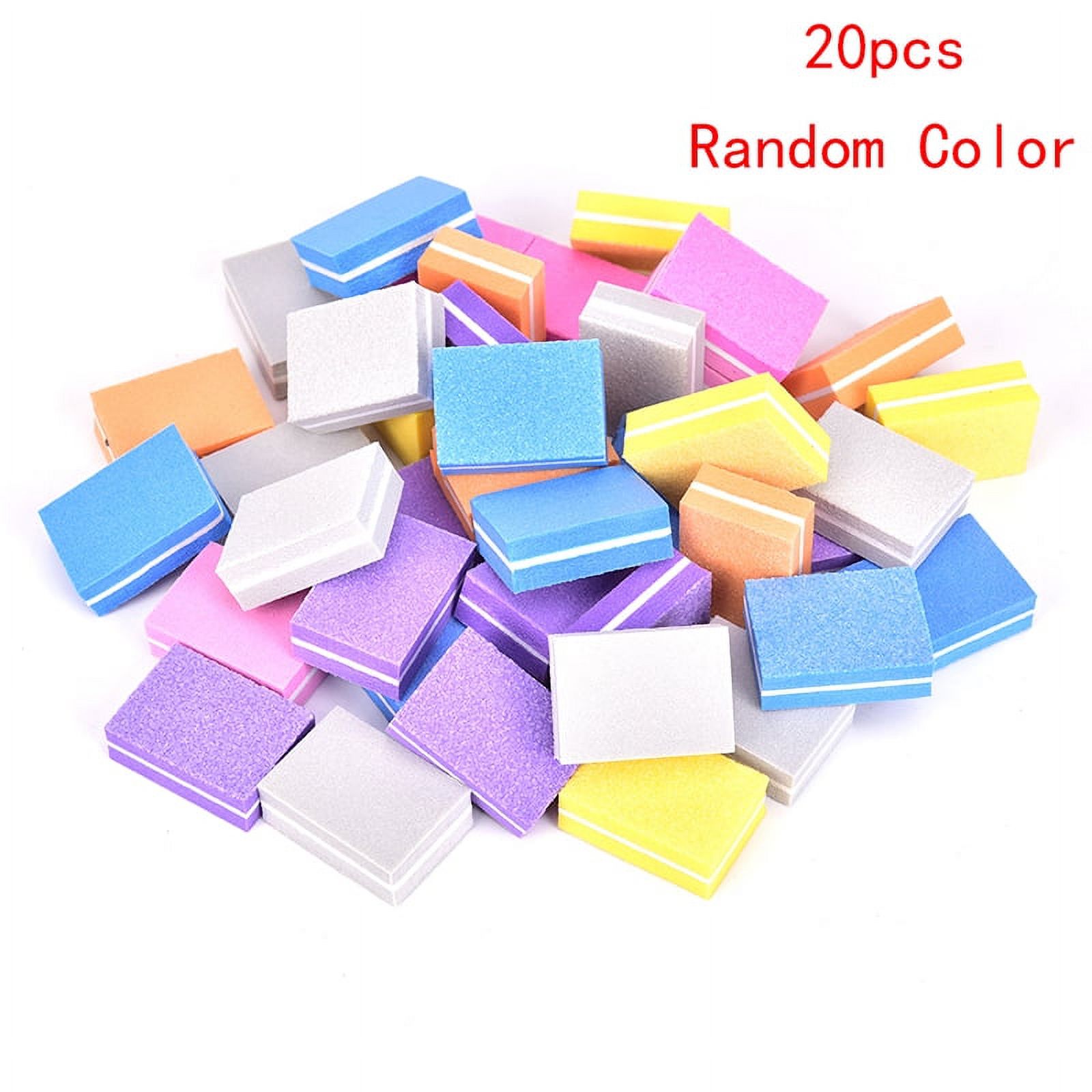 20pcs Square Nail Sanding Sponge Buffers File Grinding Polishing ...