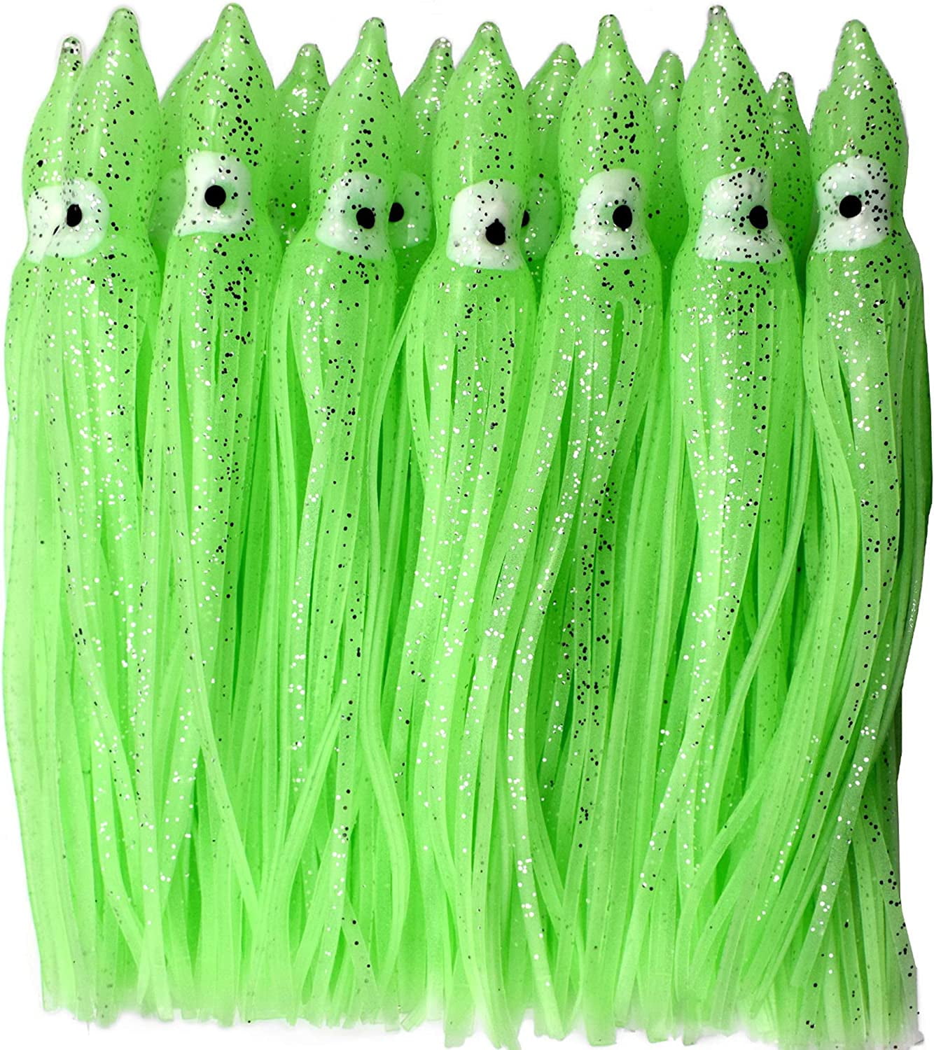 20pcs Squid Skirts Fishing Lure Trolling Fishing Lures Soft Octopus Baits for Saltwater Fishing ...