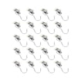 20pcs Stainless Steel Clothespin Clips Sock Clip With Hook Laundry ...