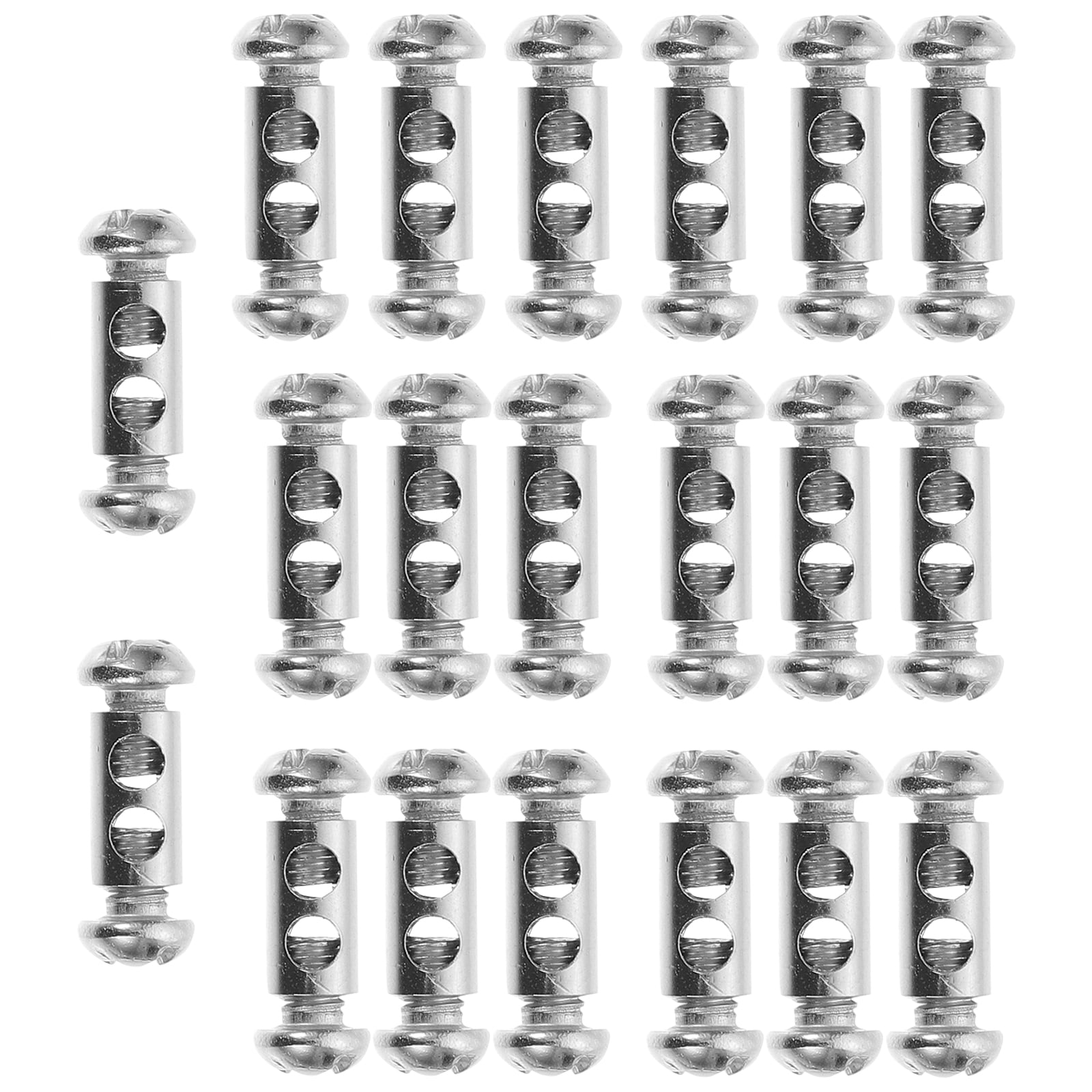 SEWOART small cable clamps Wire Rope Cable Clamp Silver 20pcs - Walmart.com