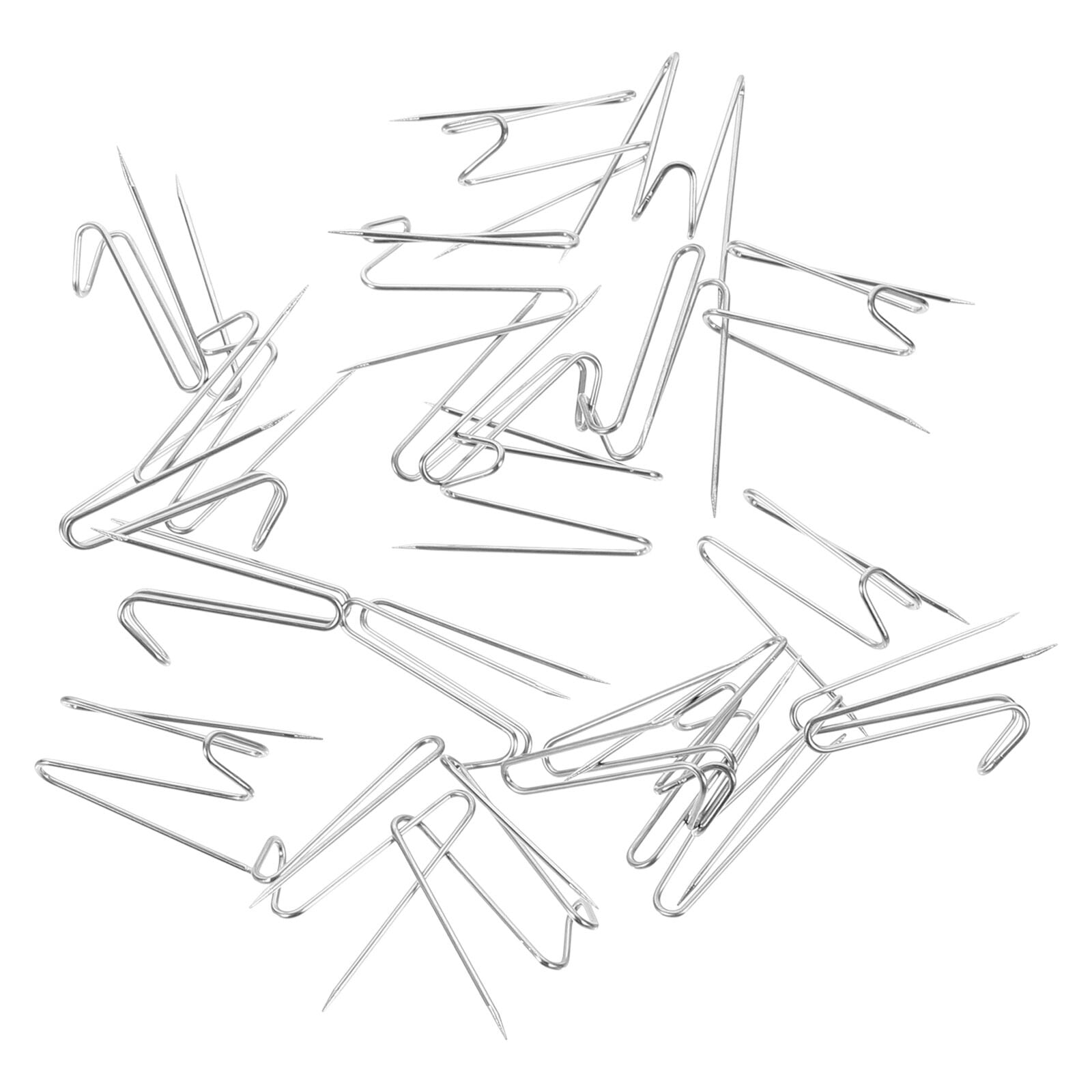 20pcs Stainless Steel Fabric Panel Wall Wire Hooks Picture Hangers ...