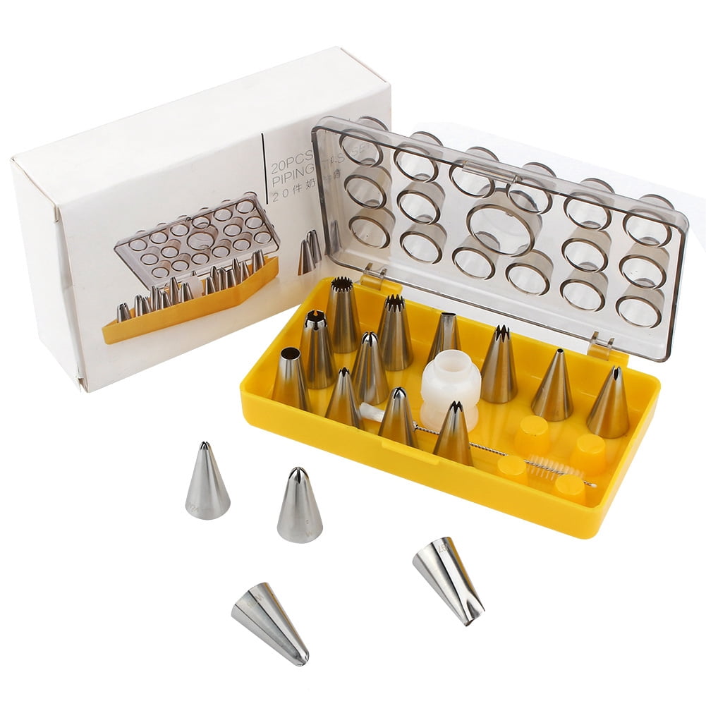 20pcs Stainless Steel Pastry Nozzles Cupcake Nozzles Pastry Tool Cake ...