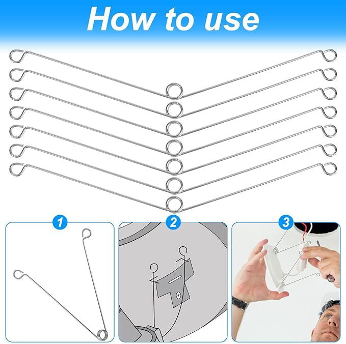 OUNONA 20pcs Lighting Spring Clips Springs Metal Light Trims for ...