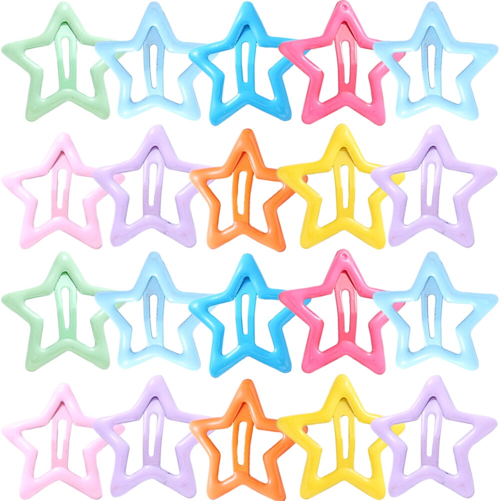 20pcs Star Shape Hair Clips Hair Clasp Hair Barrettes Star Shape Hair ...