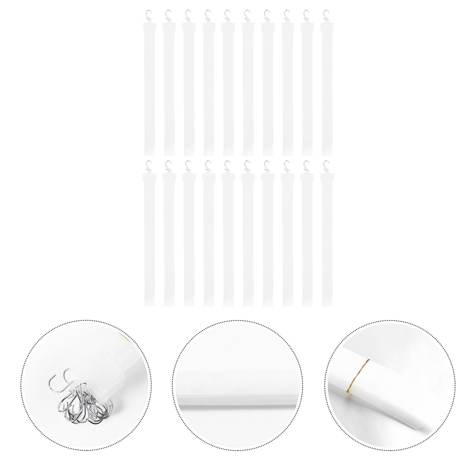 20pcs Station Hanging Merchandise Strips with Hook Merchandise Display ...