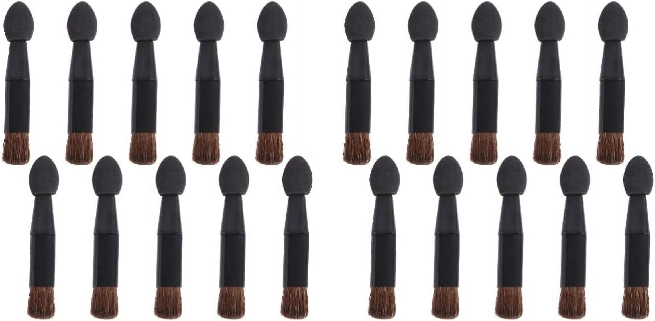 20pcs Stick Sided Eye Brush Double- Eyeshadow Applicators Portable ...