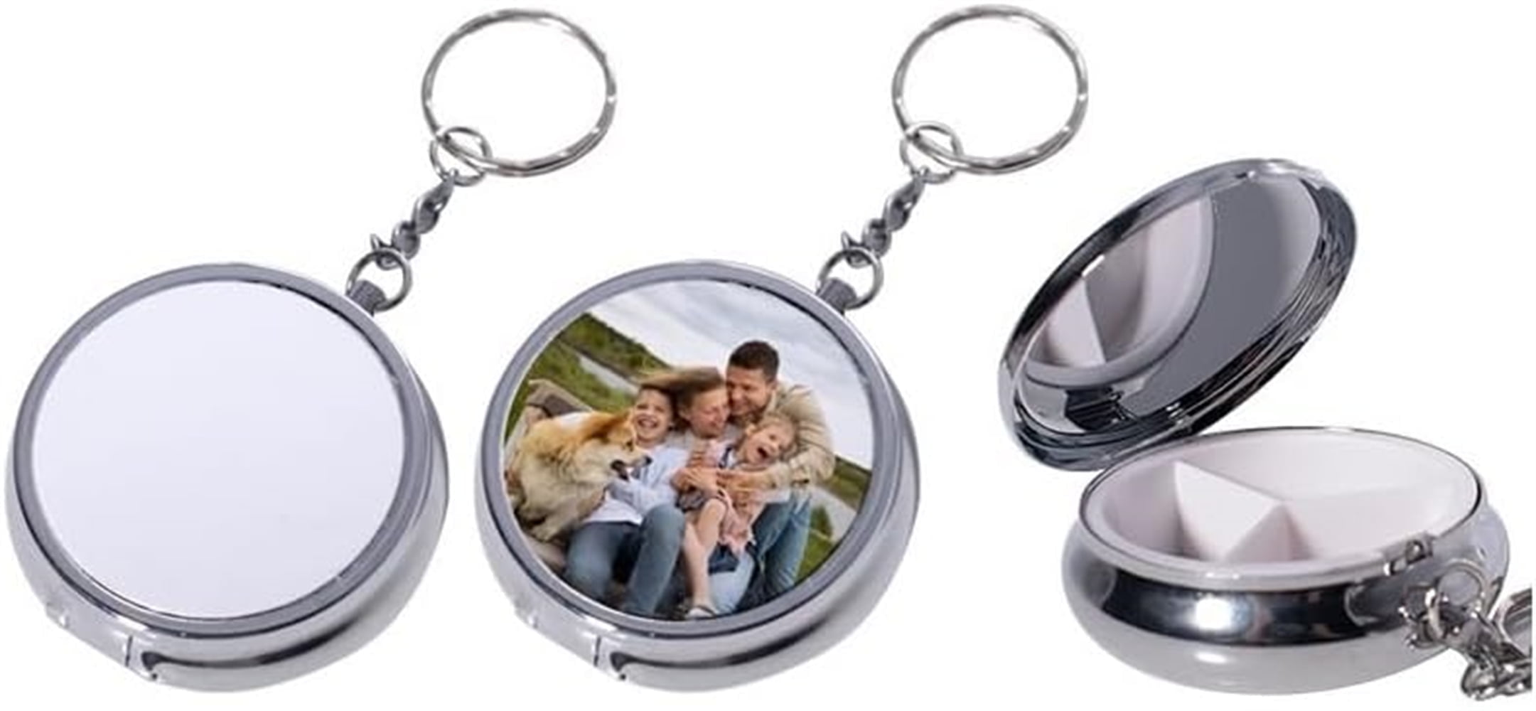 20pcs Sublimation Blank Pill Box 3 Compartment Medicine Pill Case ...