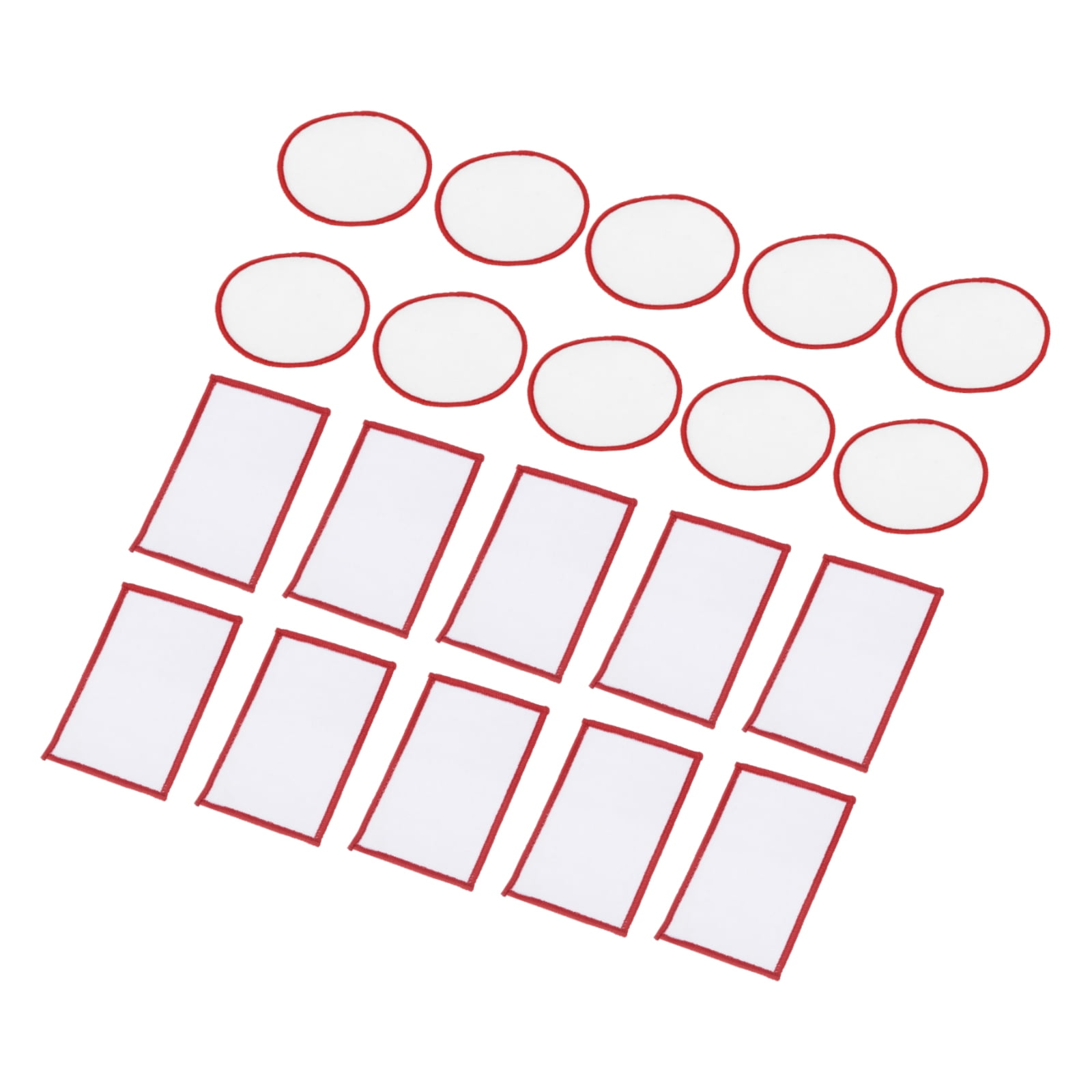 20pcs Sublimation Patch Blank, Fabric Iron-on Blank Heat Transfer ...