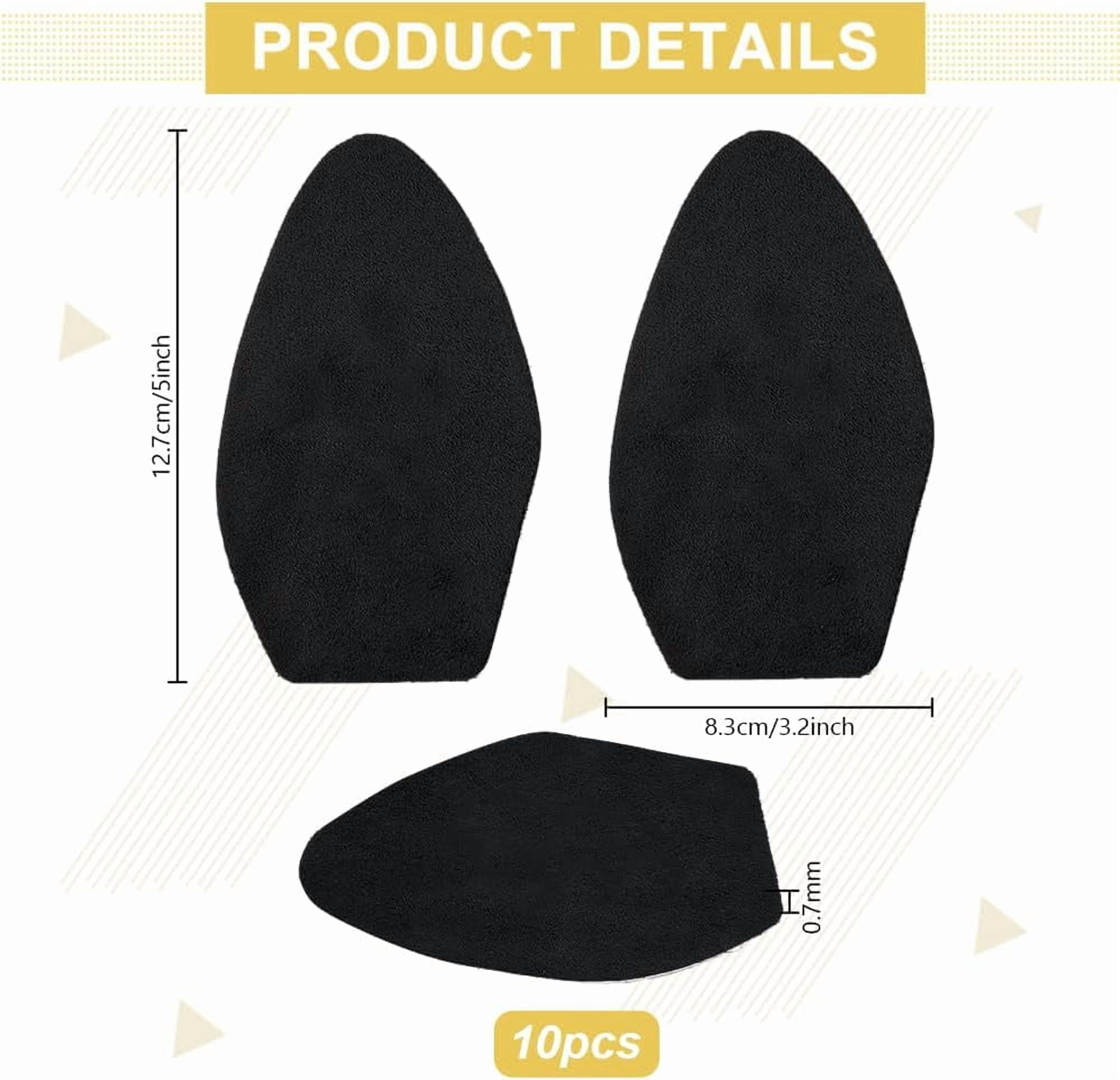 20pcs Suede Soles Self Adhesive Half Soles Shoes Pads Non-Slip Shoe ...