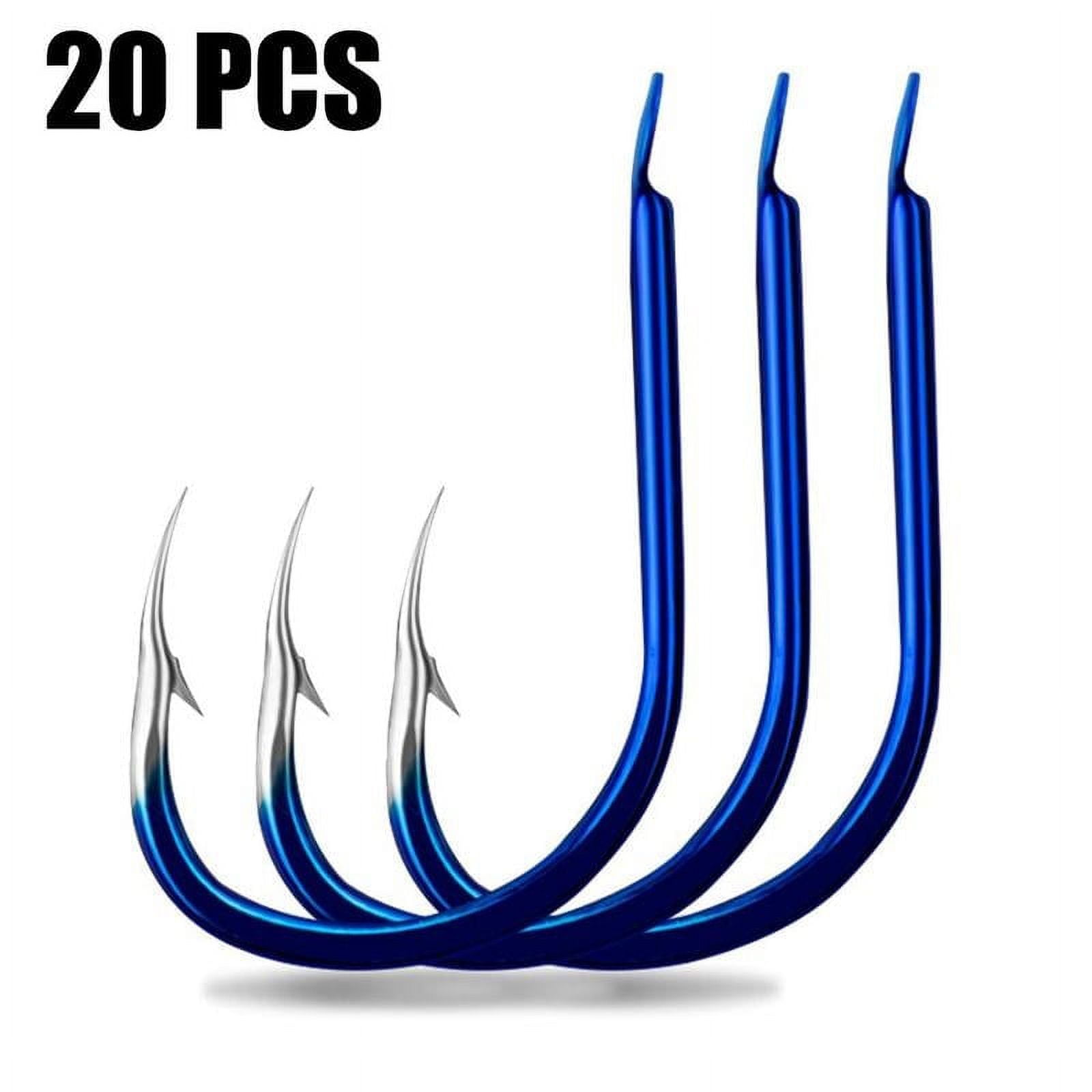 20pcs Super Sharped Forged Fishing Hooks High Carbon Steel Fish Hook ...