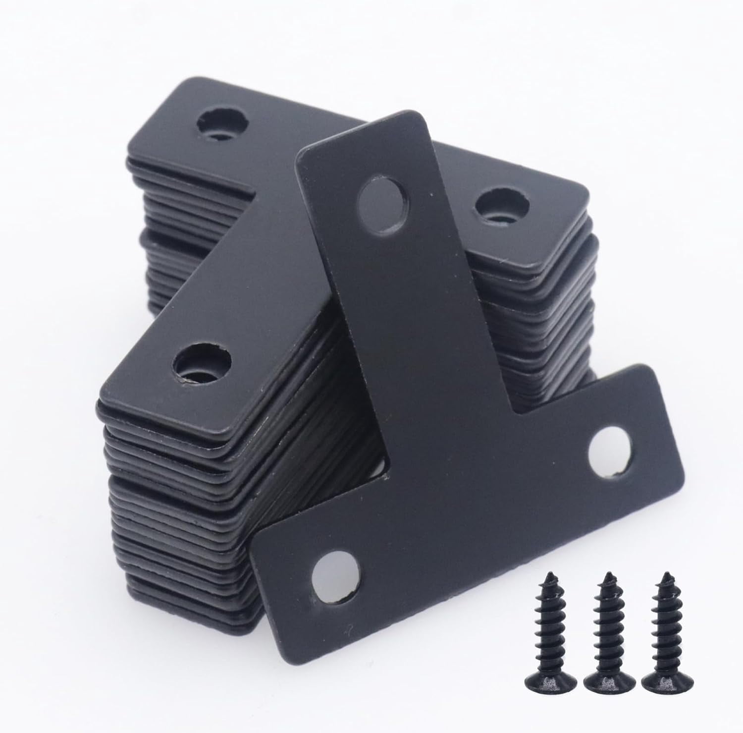 20pcs T Flat Shape Braces Corner Bracket, 40x40 mm Decorative Corner ...