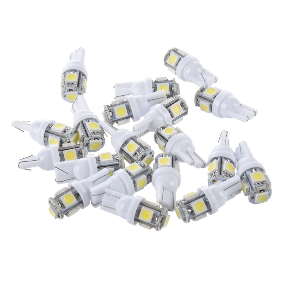 20pcs T10 194 168 W5W 5 5050 SMD LED light bulb xenon white car ...