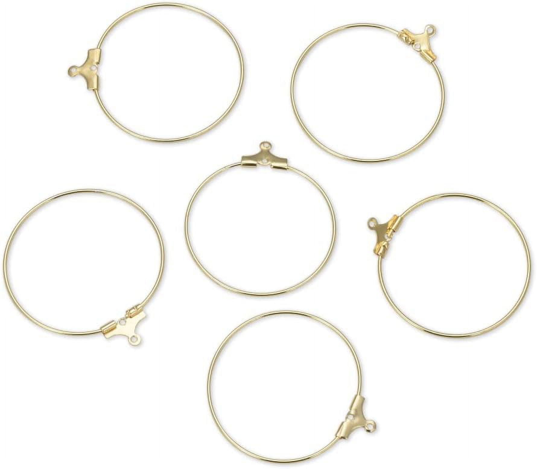 20pcs Tarnish Resistant Gold 30mm Round Circle Beading Hoop Link ...