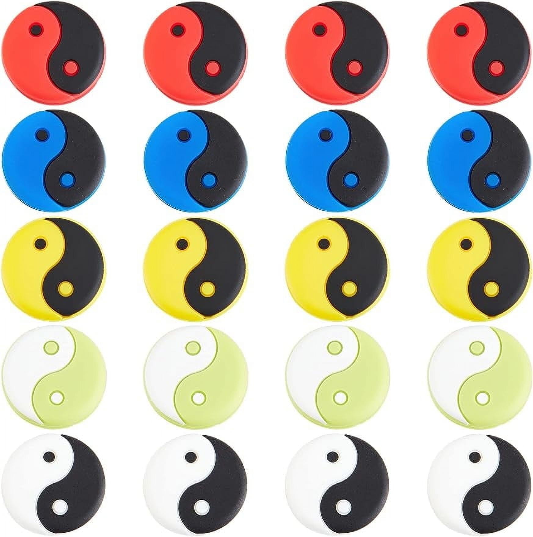 20pcs Tennis Racket Vibration Dampener 1 Inch Yin Yang Tennis Racquet ...