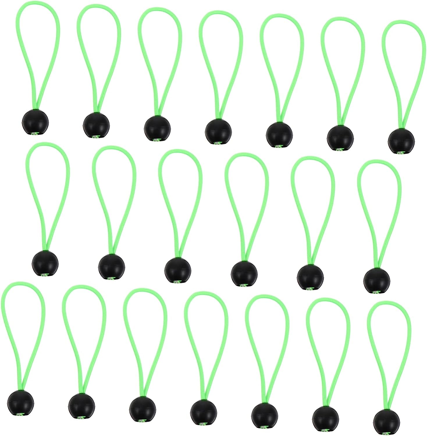 20pcs Tent Bungee Cord Black Elastic Band Oilcloth Tarp Heavy Duty Tarp ...