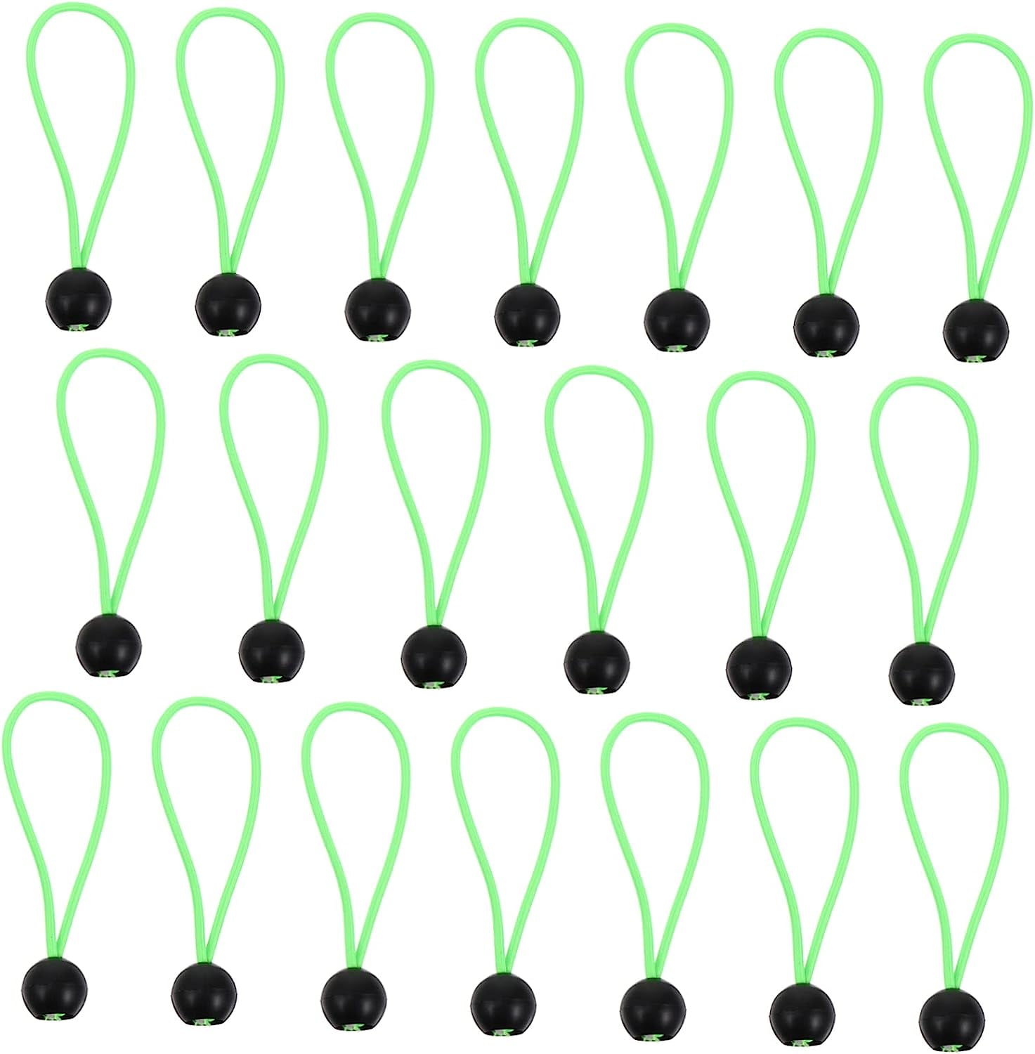 20pcs Tent Bungee Cord Black Tarp Tents for Camping Heavy Duty ...