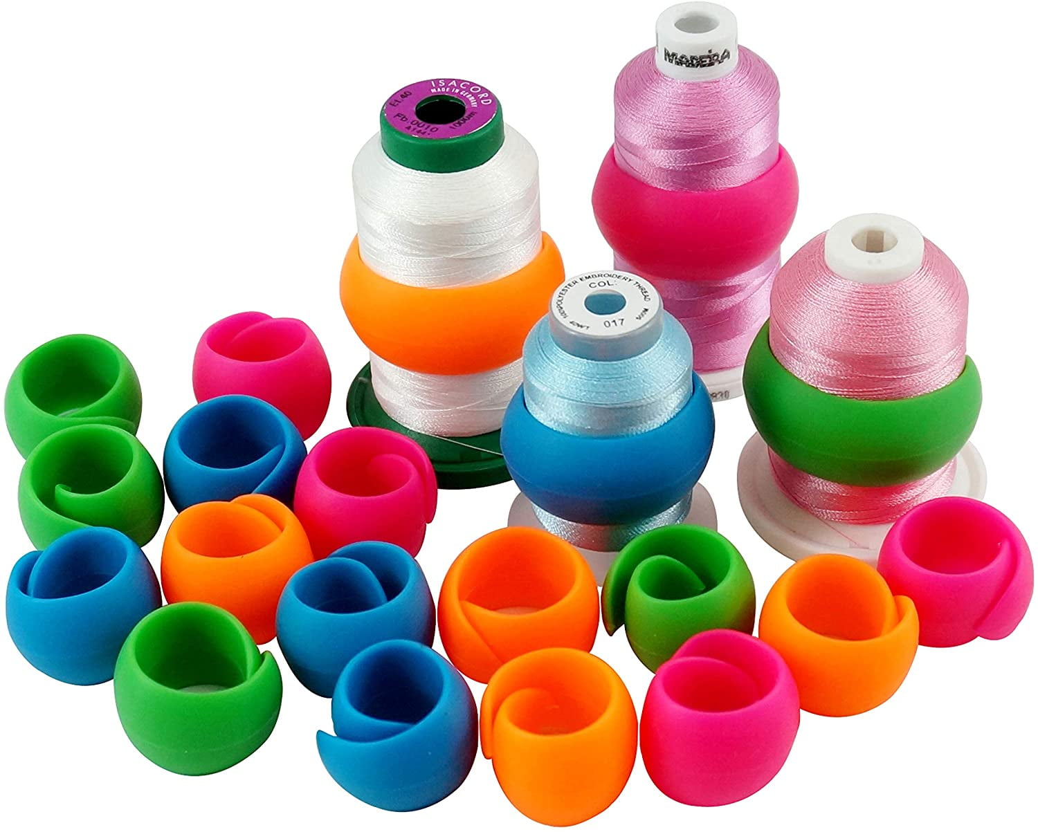 20pcs Thread Spool Savers - Prevent Thread Tails from Unwinding - No ...