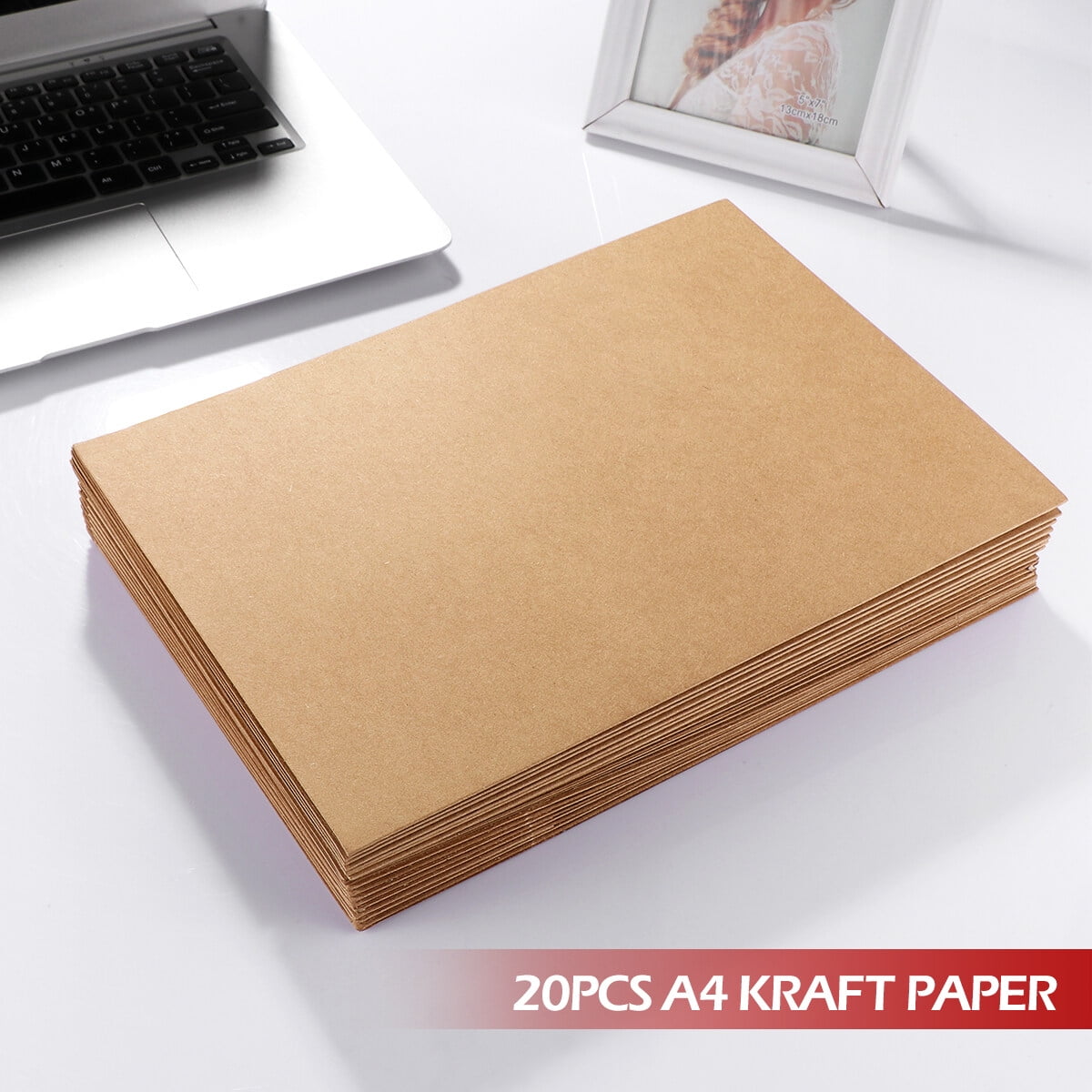20pcs Two Pocket Folders, A4 Kraft Paper Pocket Folders Presentation ...