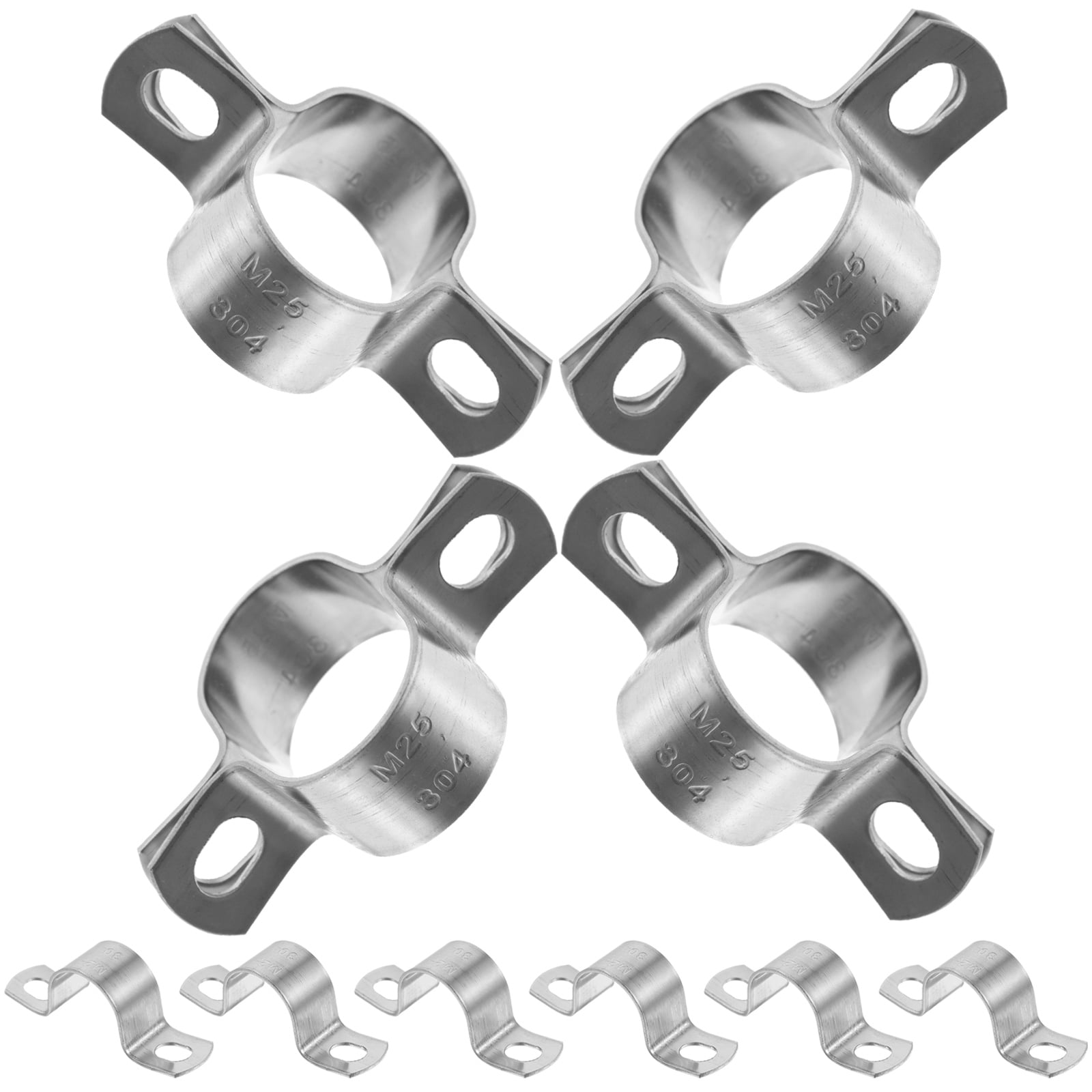 20pcs U Bracket Tube Strap Tension Clips Heavy Duty Rigid Strap Clamp ...