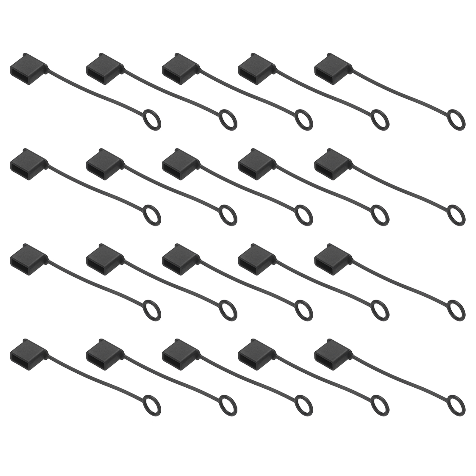 20pcs USB Port Cover Anti Dust Silicone USB Type-A Female Ports ...