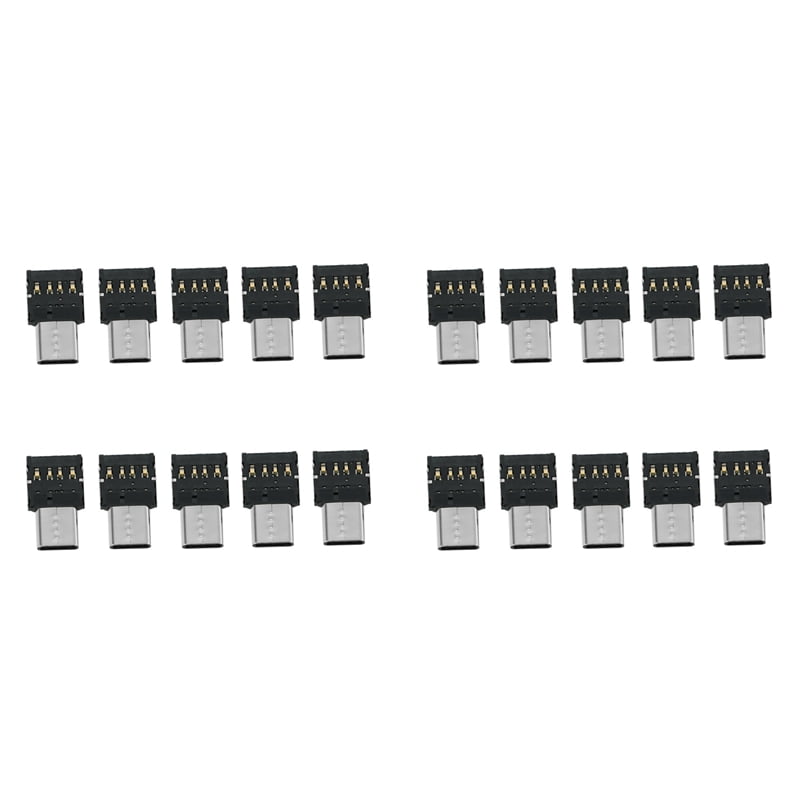 20pcs Ultra Mini Type-C USB-C to USB 2.0 OTG Adapter for Cell Phone ...