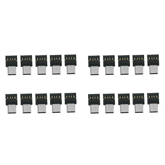 20pcs Ultra Mini Type-C USB-C to USB 2.0 OTG Adapter for Cell Phone ...