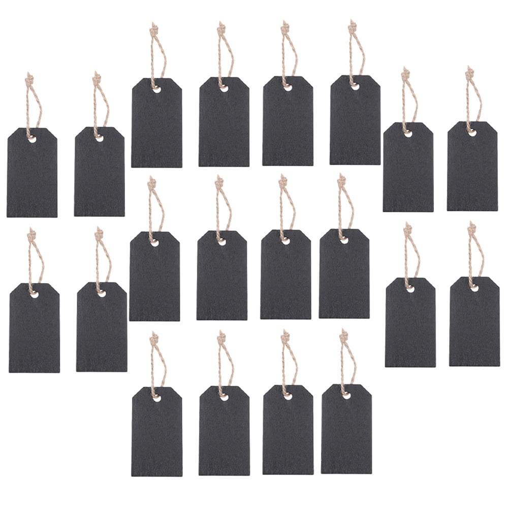 20pcs Unfinished Blank Wooden Label Price Display Tags DIY Price Wooden ...