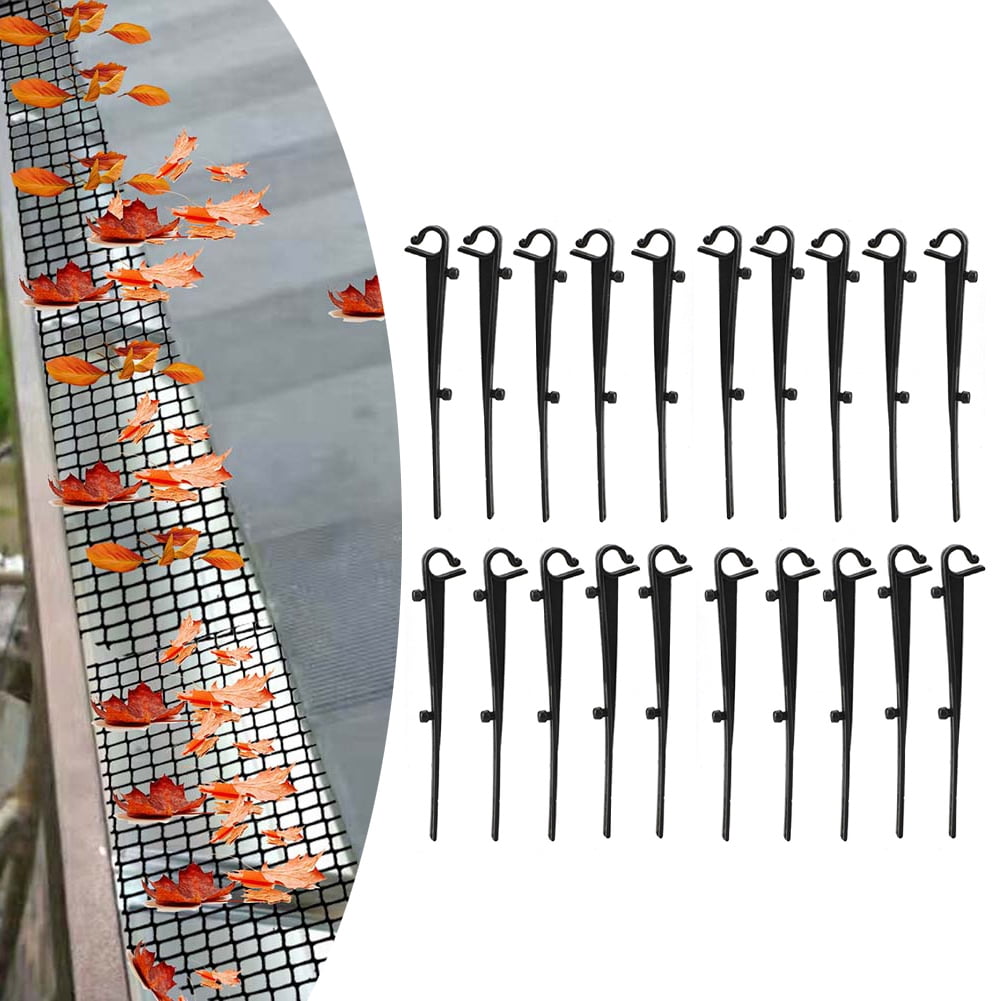 20pcs Universal Gutter Clip Leaf Guard Clips 150mm Plastic Drainage ...