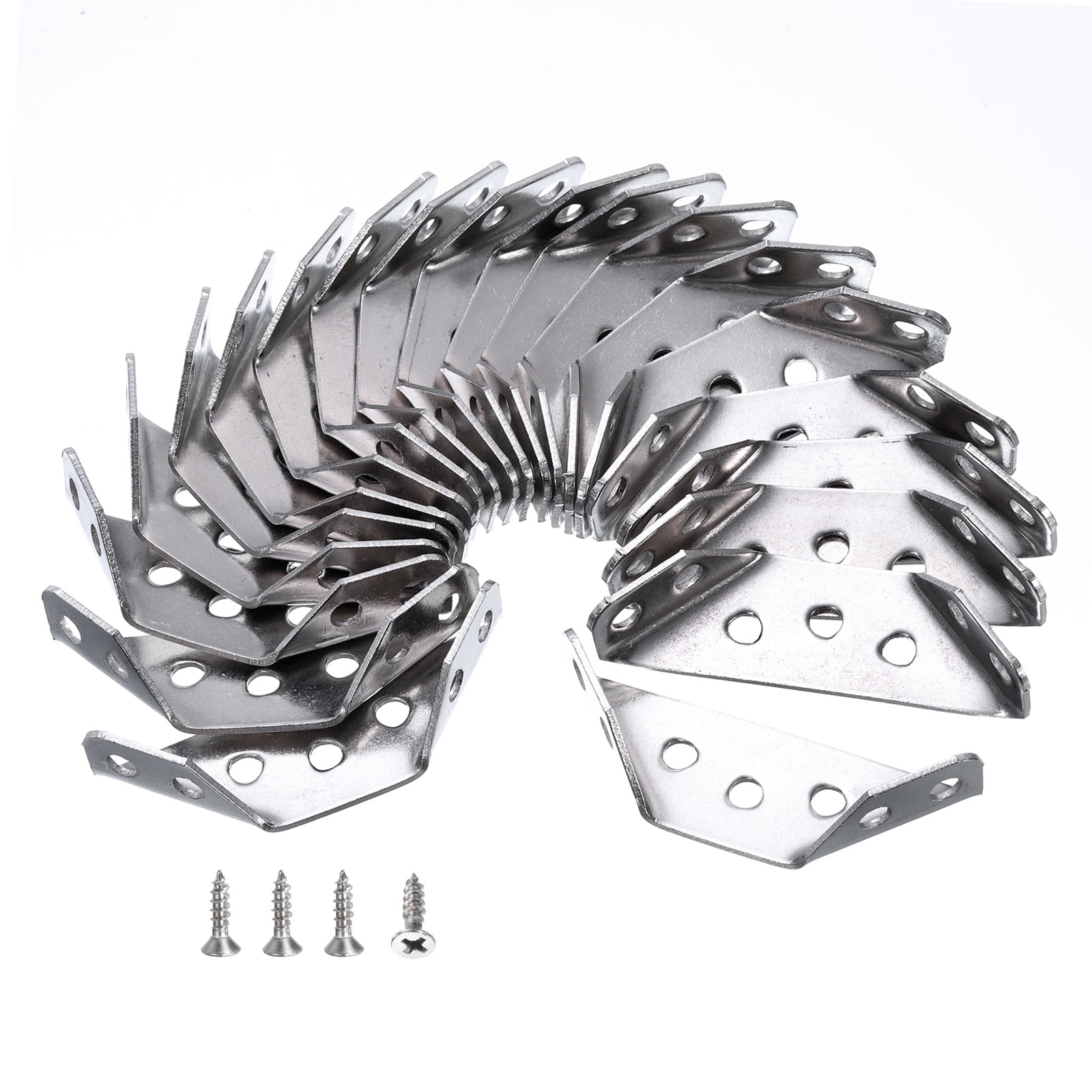 20pcs Universal Stainless Steel Furniture Corner Connector with Screws ...