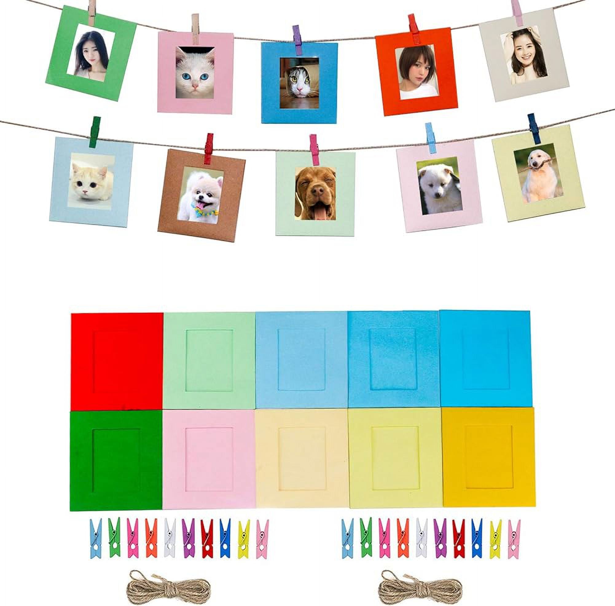 20pcs Wall Decor Paper Hanging Photo Film Frame for Fujifilm Instax ...
