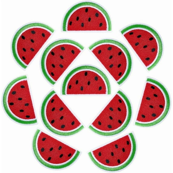 20pcs Watermelon Iron on Patches Embroidered Patches Fruit Patches ...