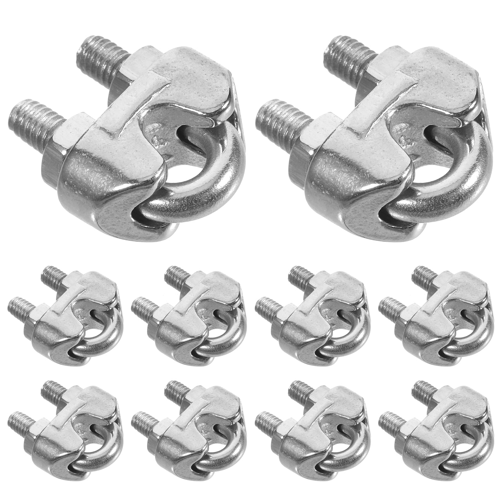 20pcs Wire Rope Cable Clips Cable Clamps Stainless Wire Rope Clamps U ...