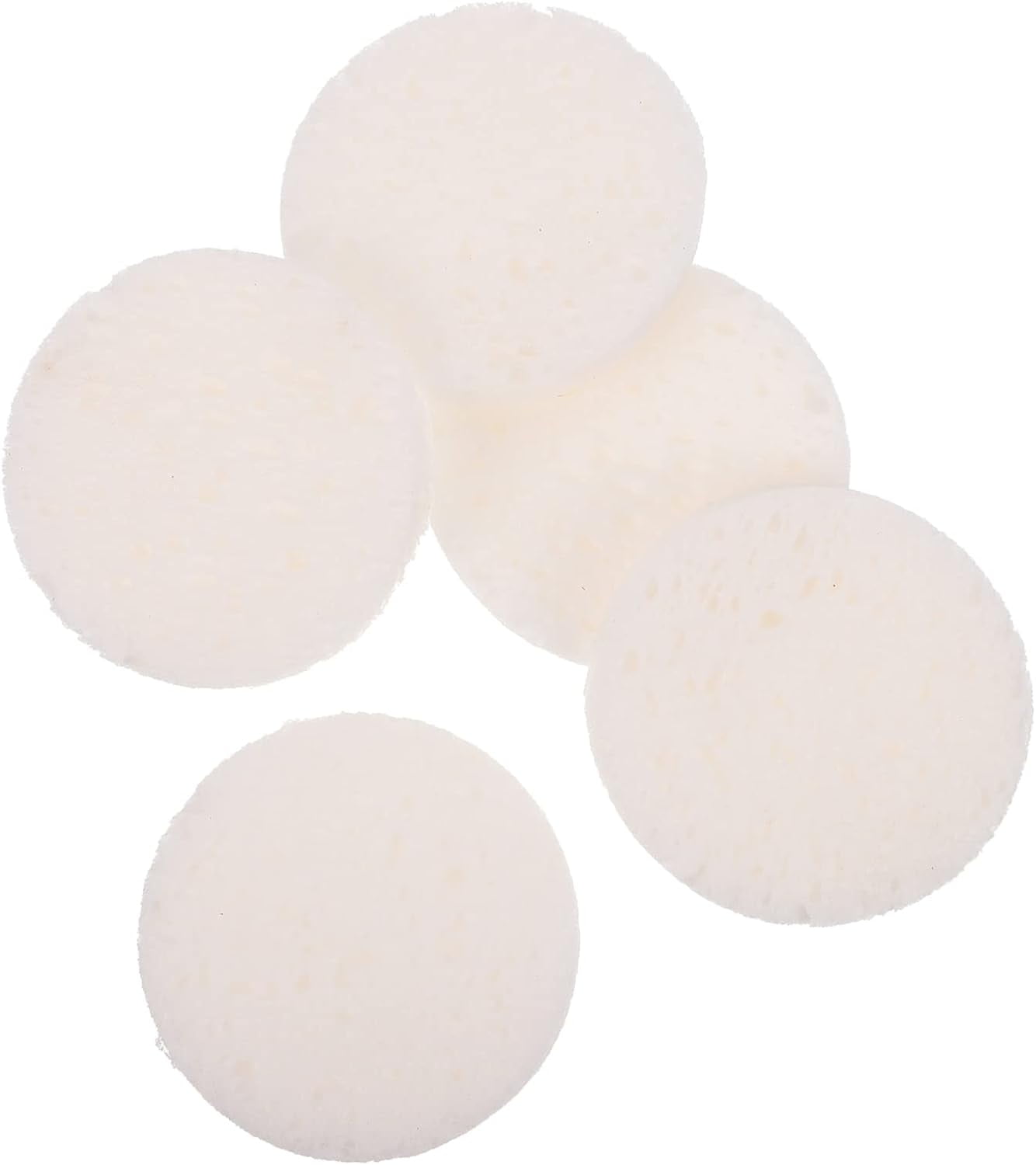 20pcs Wood Pulp Cotton Powder Puff Makeup Cleaning Mat Face Sponge ...