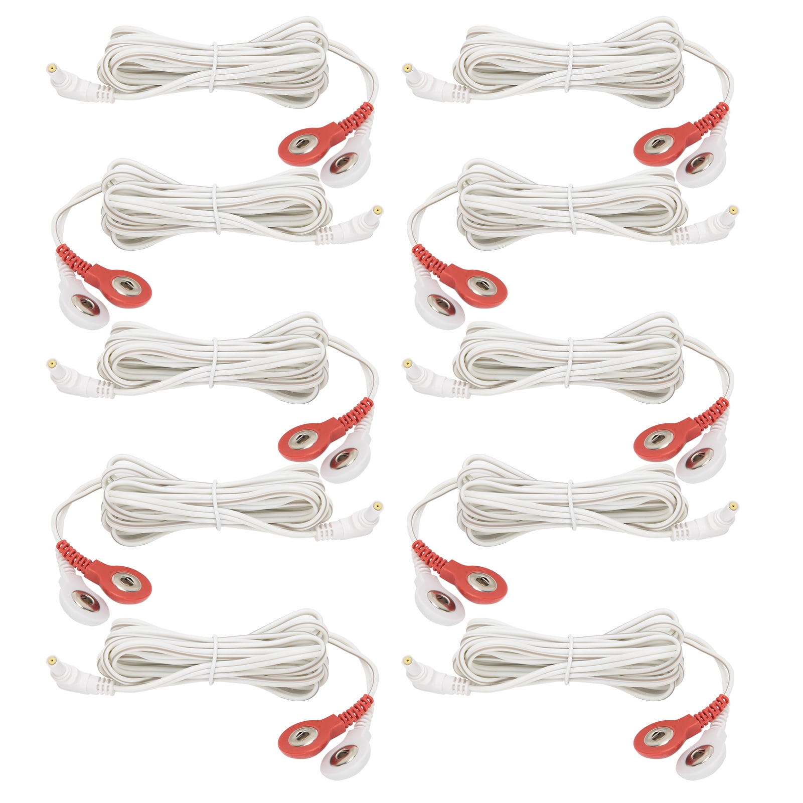 20pcs / bag Clip Electrode Lead Wires Cable for TENS Unit Physiotherapy ...