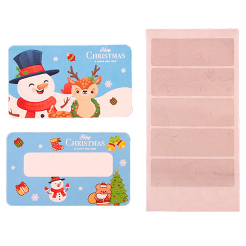 20pcs cartoon Christmas scratch cards student handwritten greeting ...