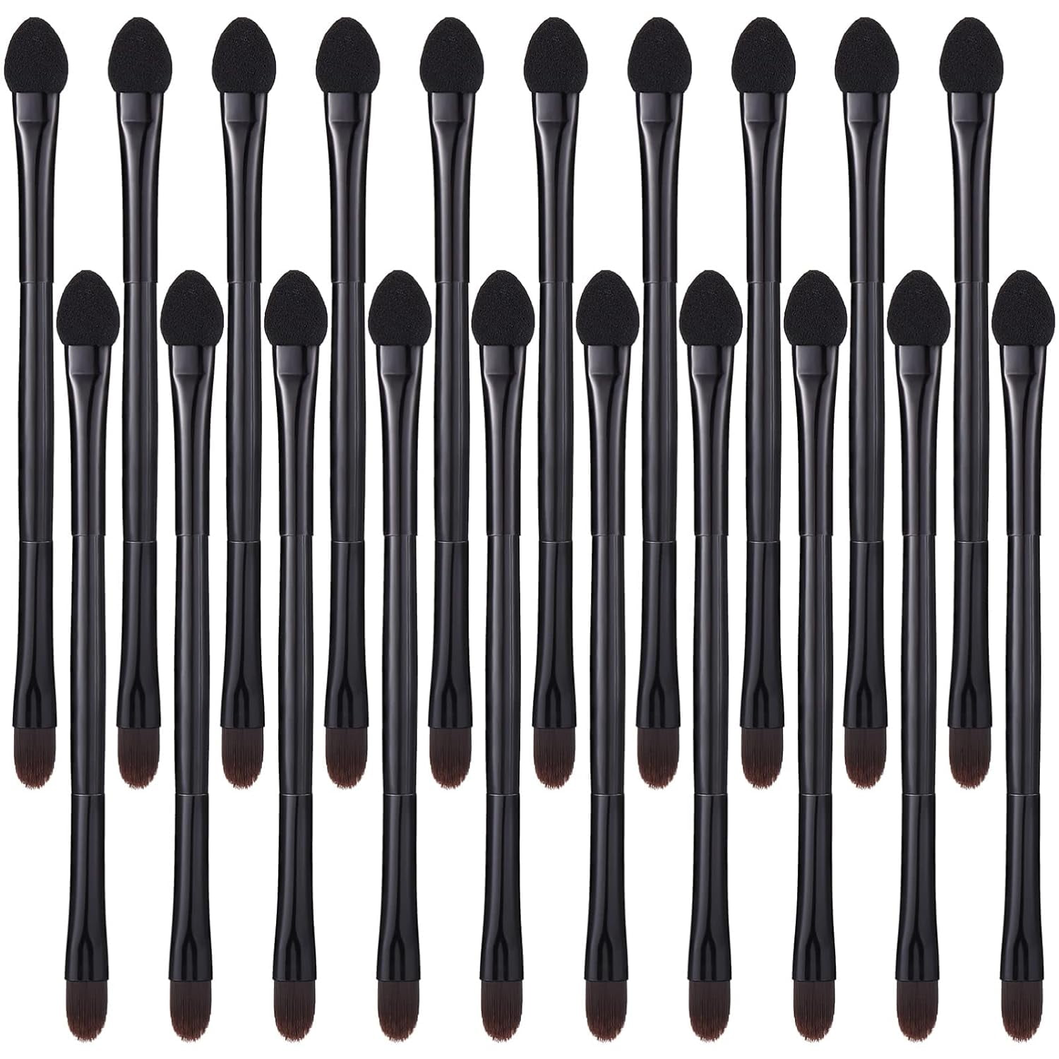 20pcs double eye shadow makeup eyeshadow applicators makeup brush for ...