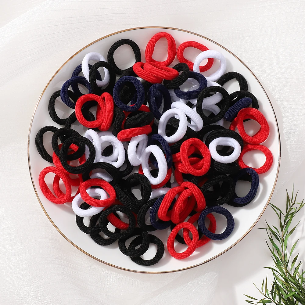 20pcs/lot Girl Elastic Hair Bands Girls Plush Ball Rubber Band for ...