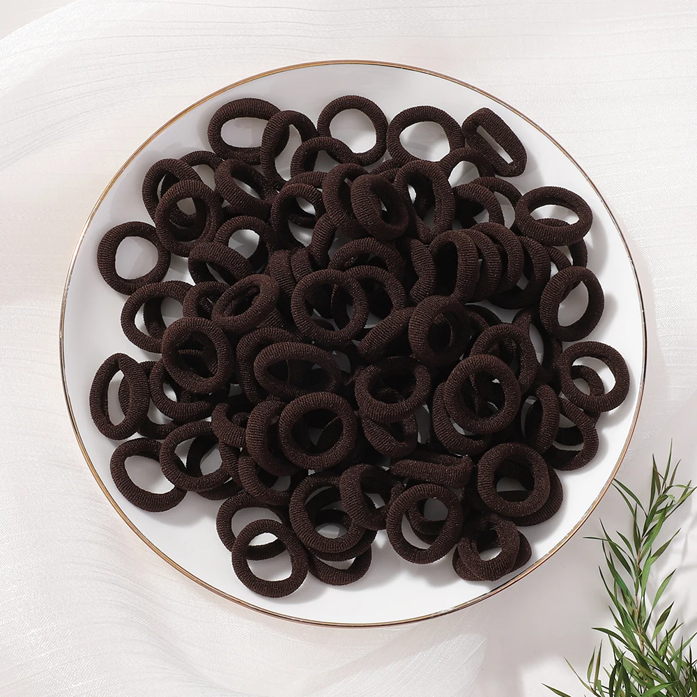 20pcs/lot Girl Elastic Hair Bands Girls Plush Ball Rubber Band for ...