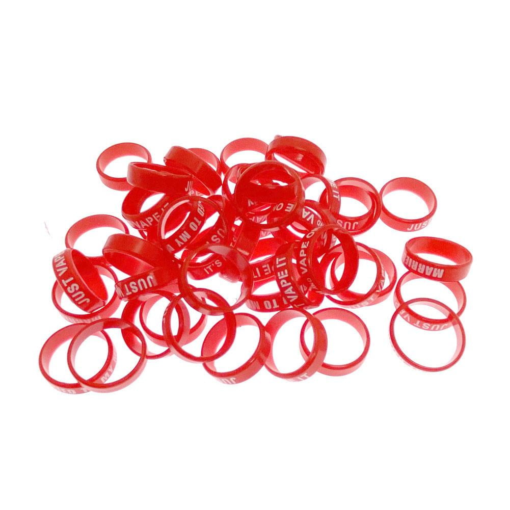 (20pcs per pack) Silicone ring red (E) Lure silicone anti-slip ring ...