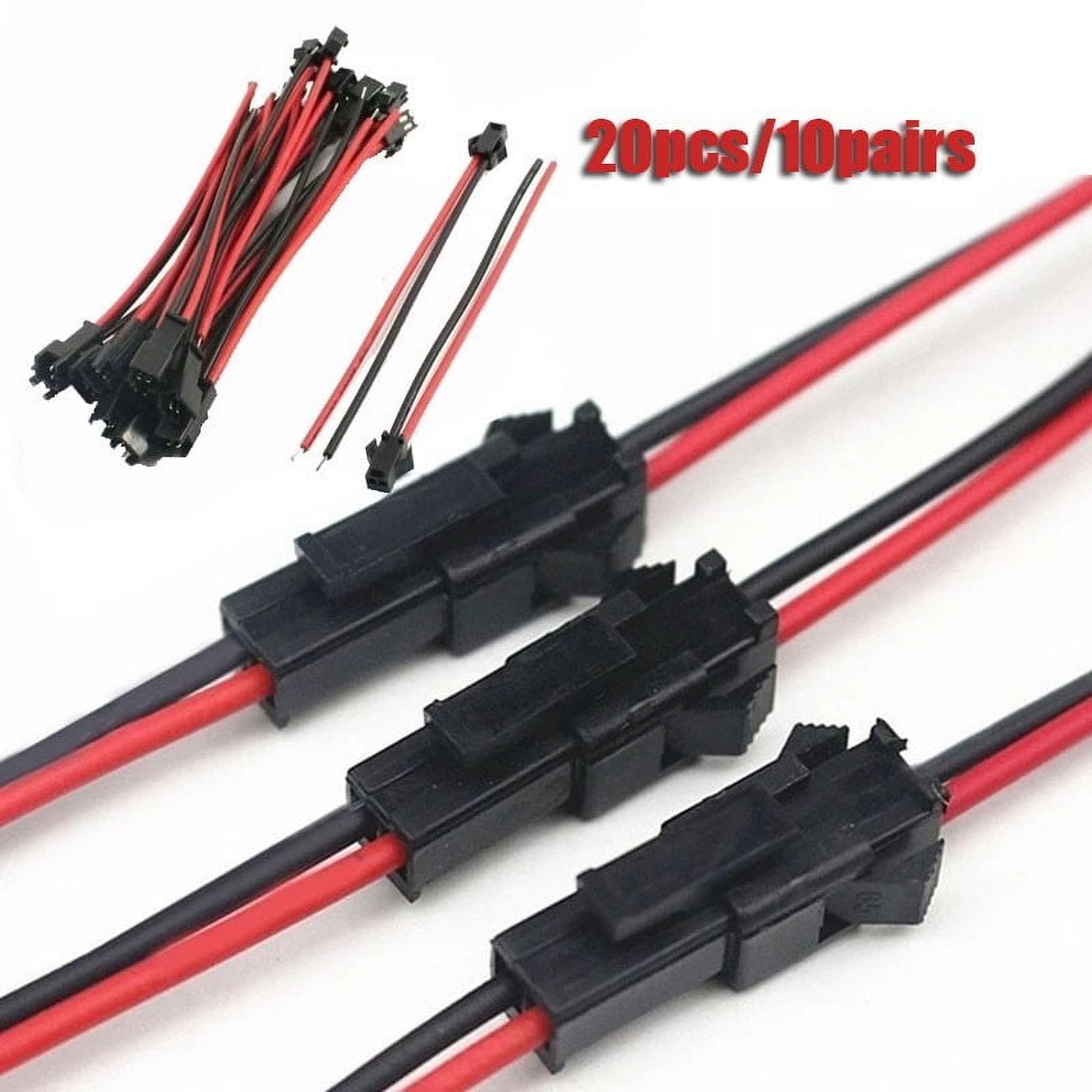 20Pcs/Set Male To Female Plug Terminal Wire Connector - Walmart.com