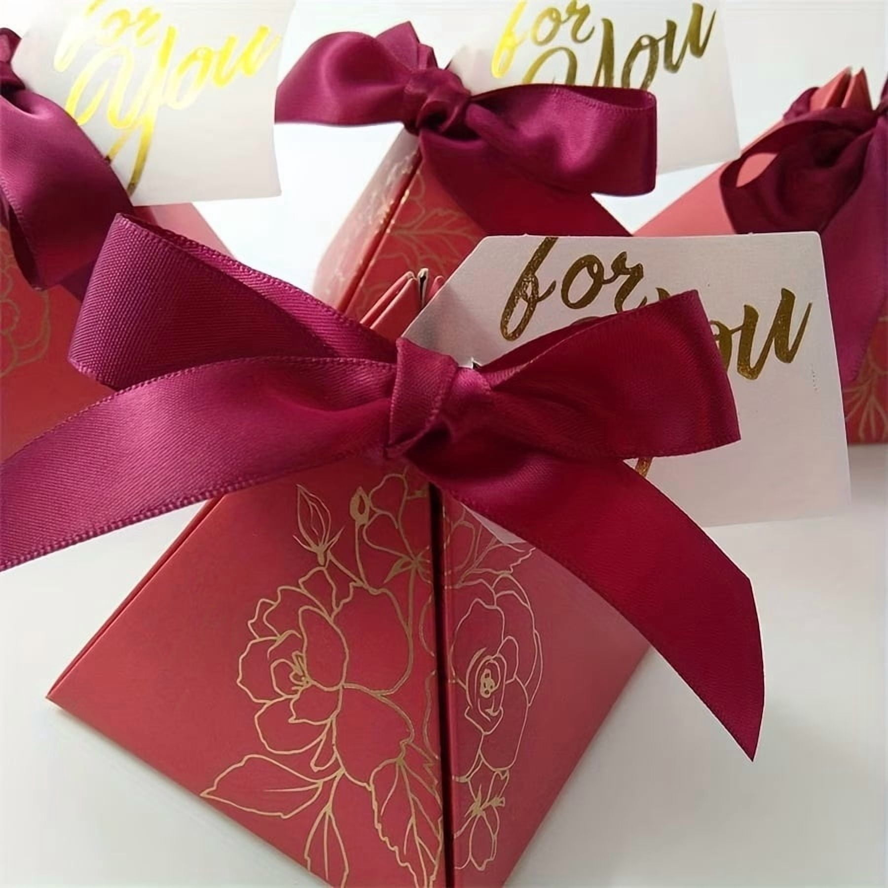 20pcs triangular cone wedding candy box cookie paper box birthday ...