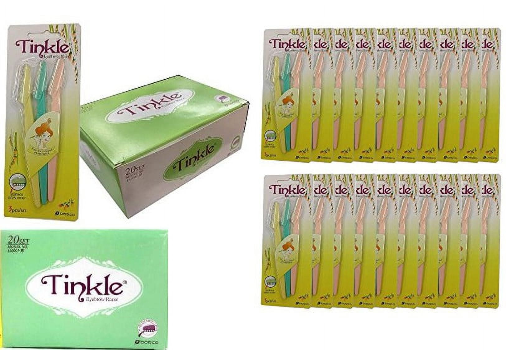 Dorco Tinkle Original Eyebrow Razor Value Pack, 60 Blades, Korean ...