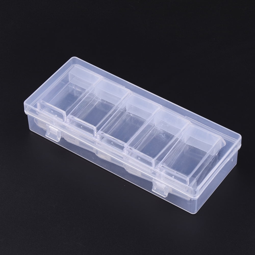 20sets Plastic Bead Containers Flip Top Bead Storage For Seed Beads ...