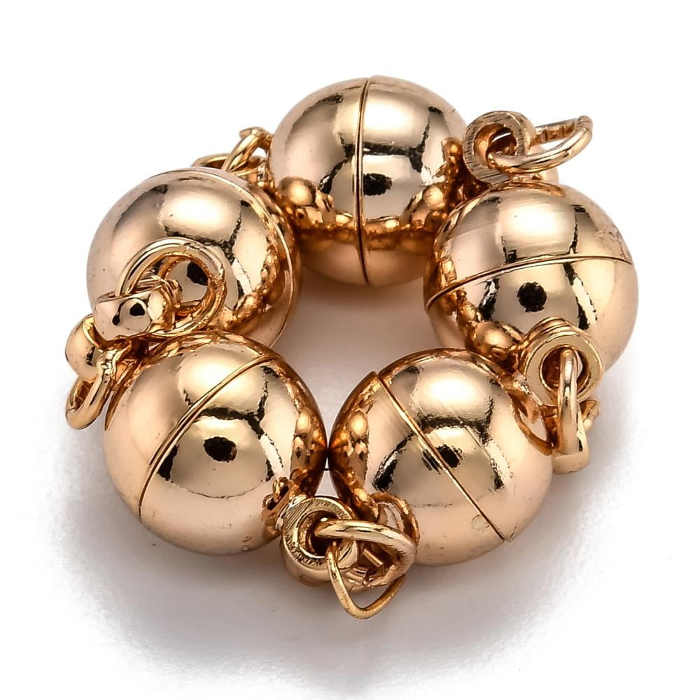 20sets Rack Plating Brass Clasps with Loops N45 Grade Strong with ...