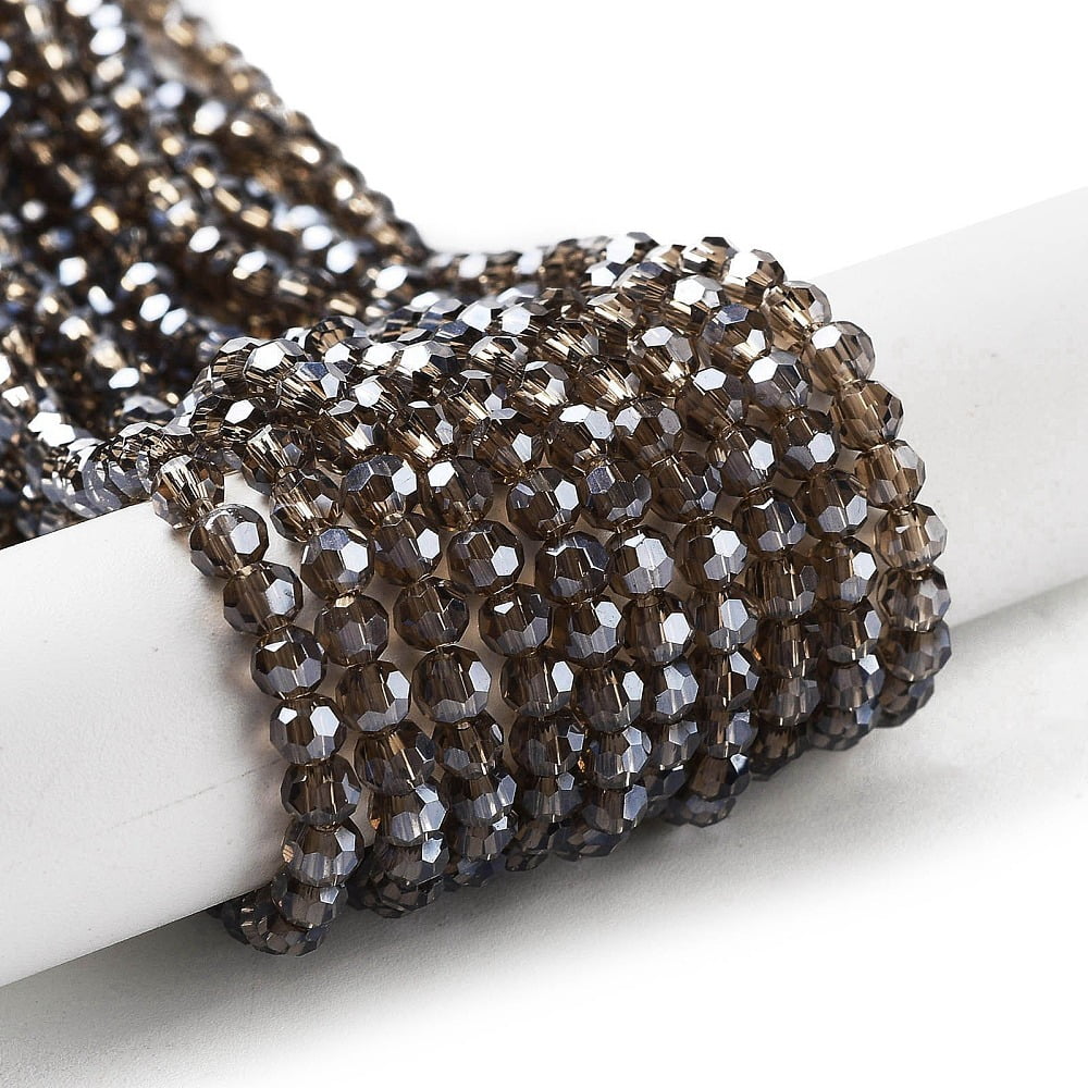 20strands Electroplate Transparent Glass Beads Strands Faceted(32 ...