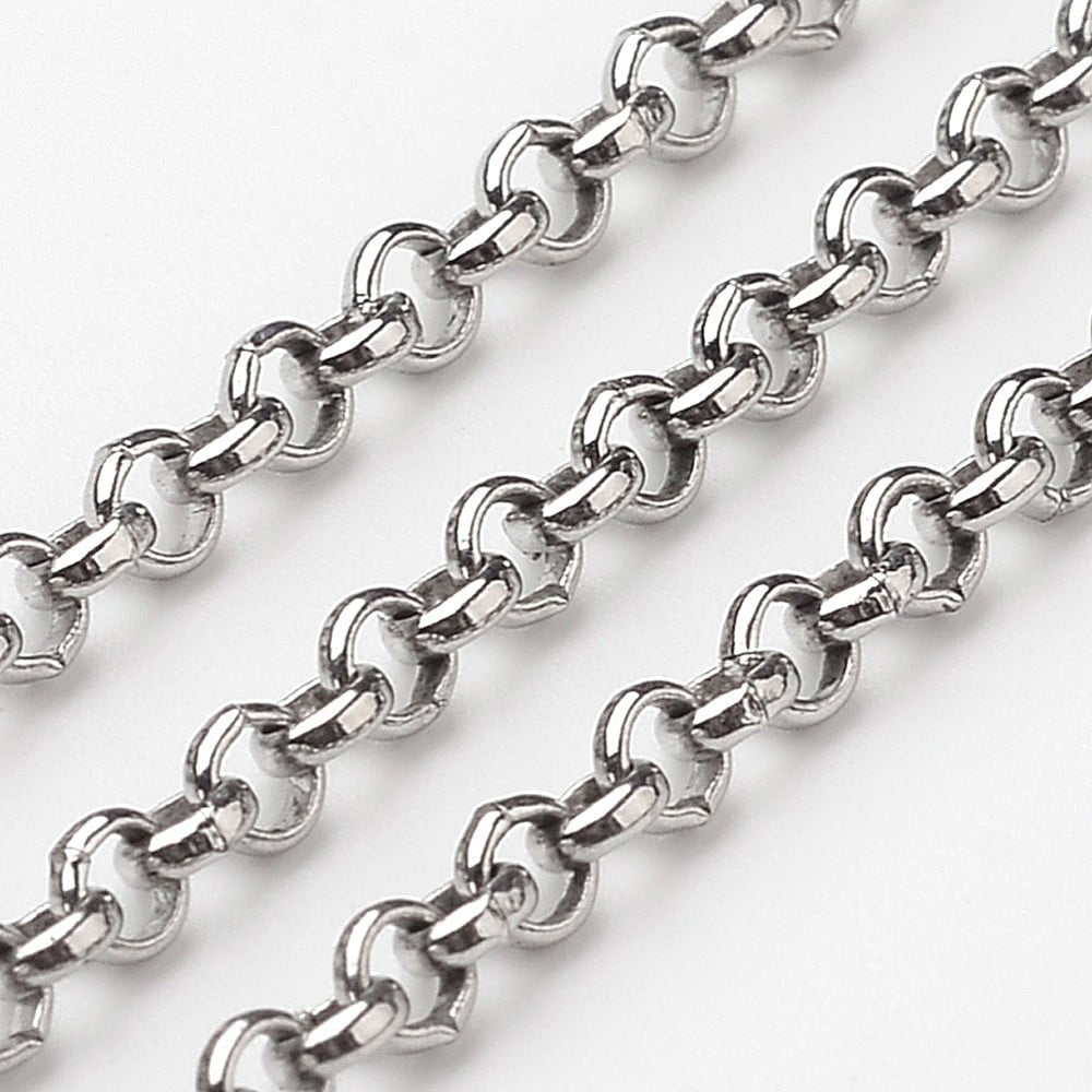 20strands Resistant 304 Stainless Steel Chains Belcher Chain with Spool ...