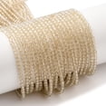 20strands Transparent Electroplate Glass Beads Strands Pearl Luster ...