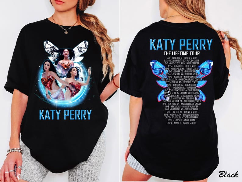 Katy Perry The Lifetime Tour Shirt, Retro 90s Style Fan Merch Shirt ...